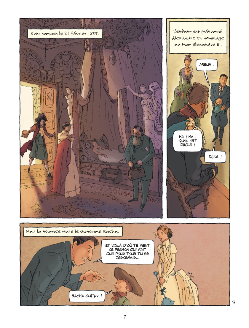 Preview Sacha Guitry, une vie en bande dessinée Biographie